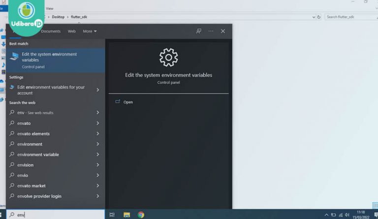 Belajar Flutter | Cara Install Flutter SDK di Windows 10 - UdibaraID Belajar Flutter | Cara Install Flutter SDK di Windows 10 - UdibaraID